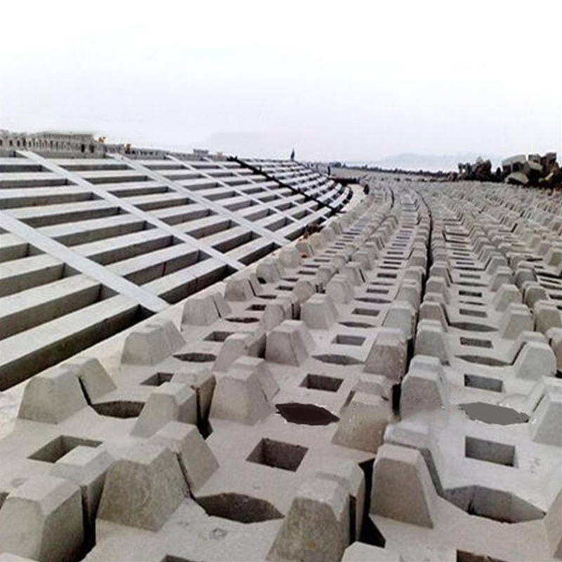 breakwater, Hollow Square, concrete blocks, port, seawall, formwork ...