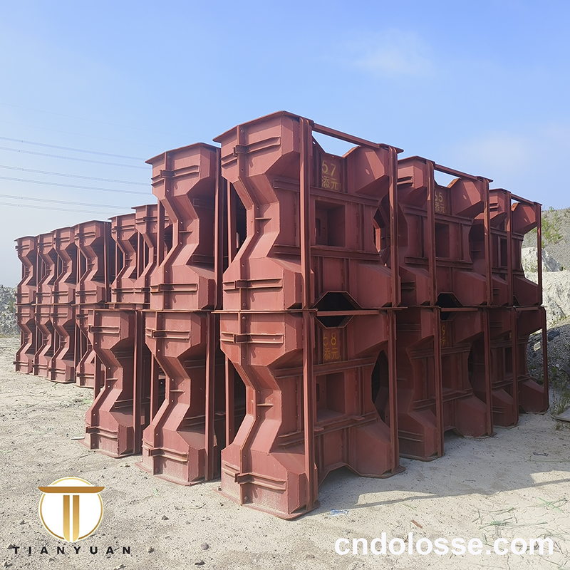 breakwater, Hollow Square, concrete blocks, port, seawall, formwork ...